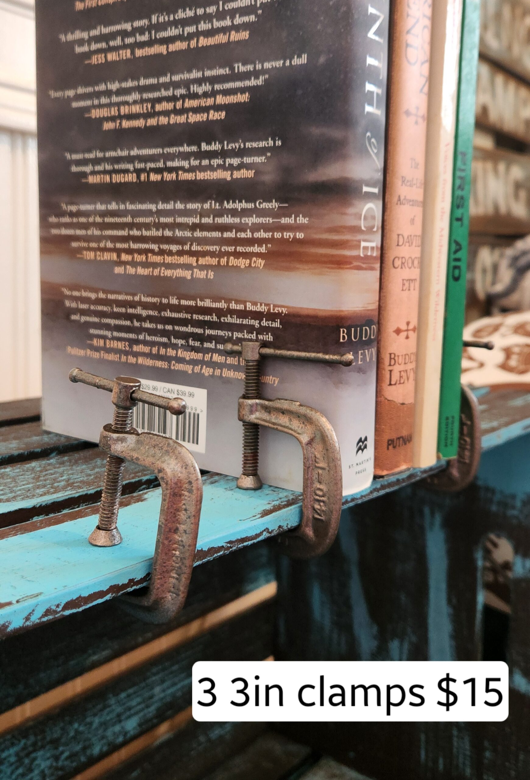 Vintage Metal Clamps – Perfect for Holding Books with an Industrial ...